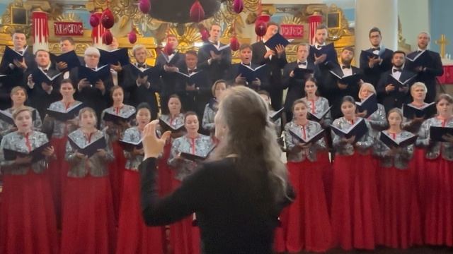 П.И. Чайковский. Херувимская песнь. Государственный хор им. А.В. Свешникова в Храме на Б. Ордынке.