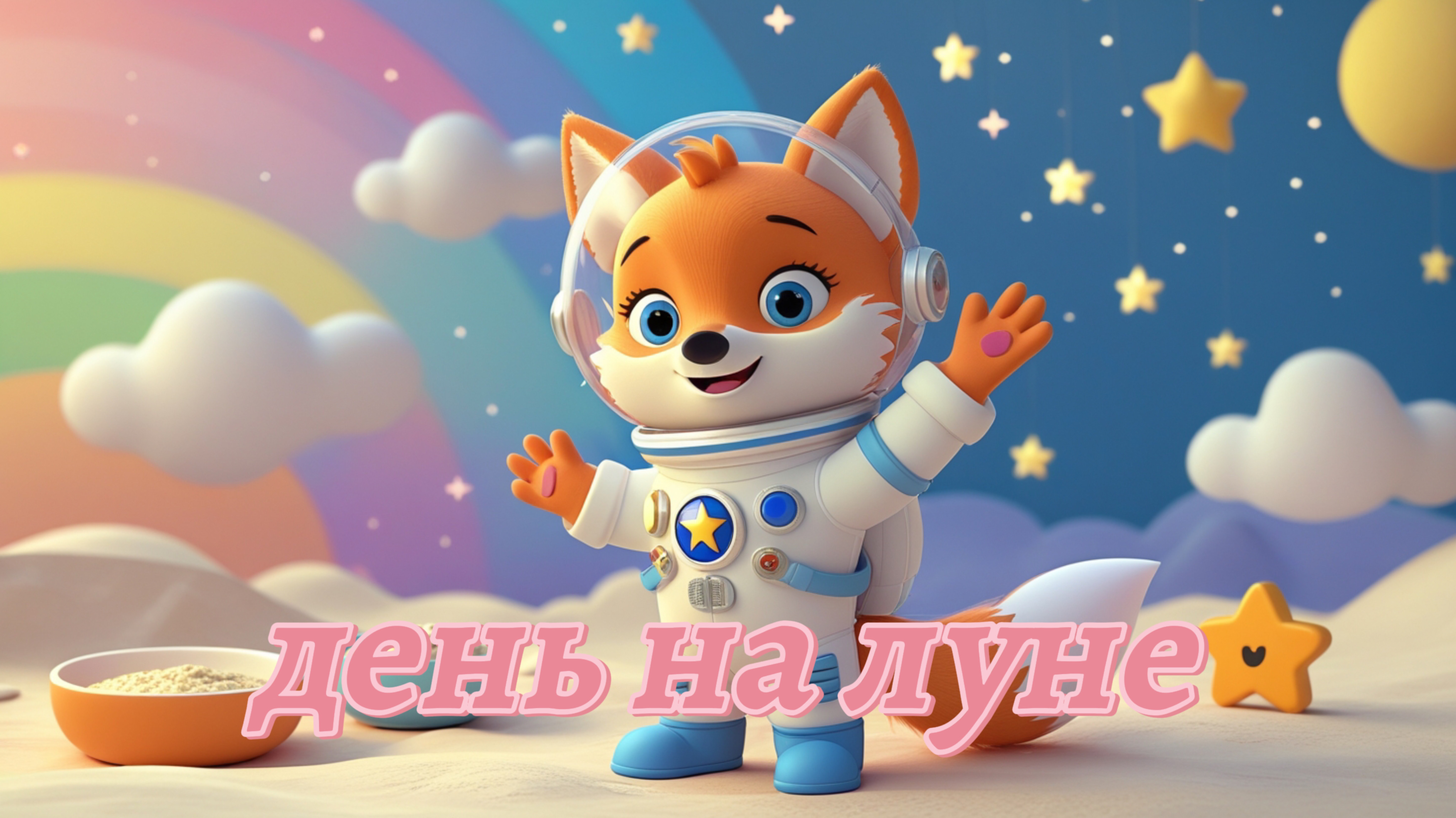День на Луне — Спокойный мультик для малышей! 0+