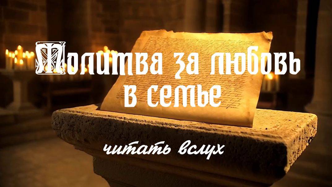 МОЛИТВА ЗА ЛЮБОВЬ В СЕМЬЕ.Библия.