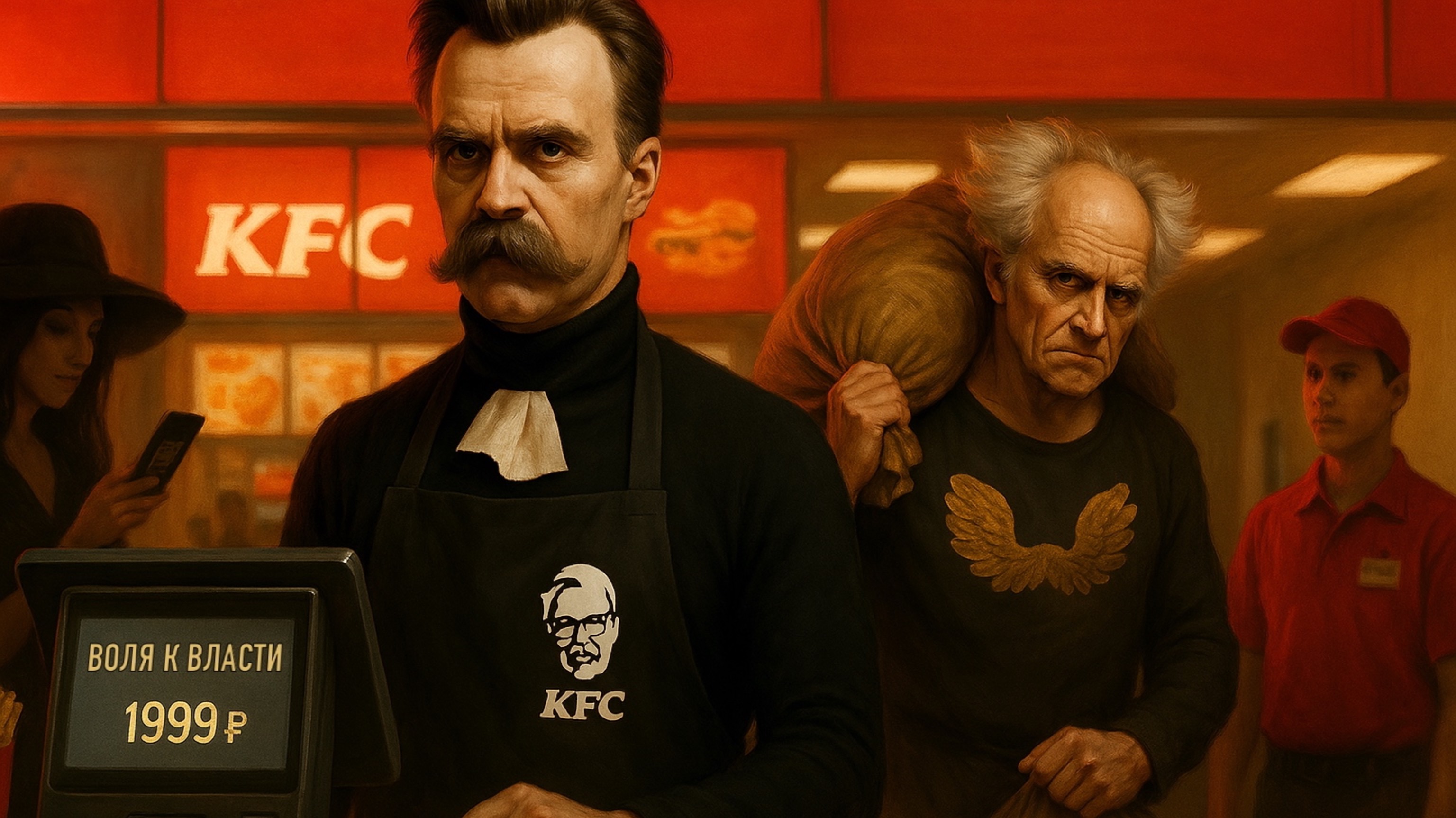 НИЦШЕ и ШОПЕНГАУЭР: БАЙРОНЫ 2.0 | Философы на кассе KFC!
