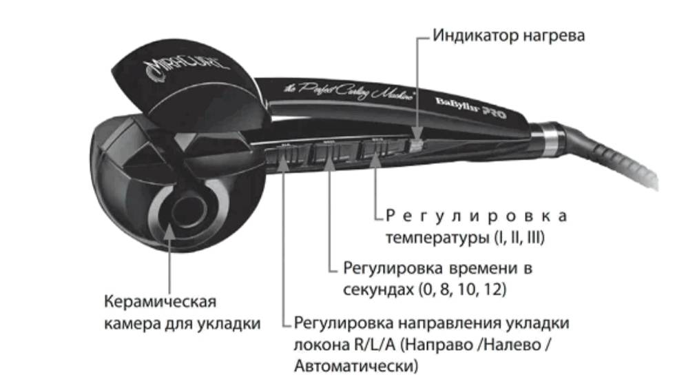 Как пользоваться автоматической плойкой для завивки волос BaByliss PRO Perfect Curl BAB2665U