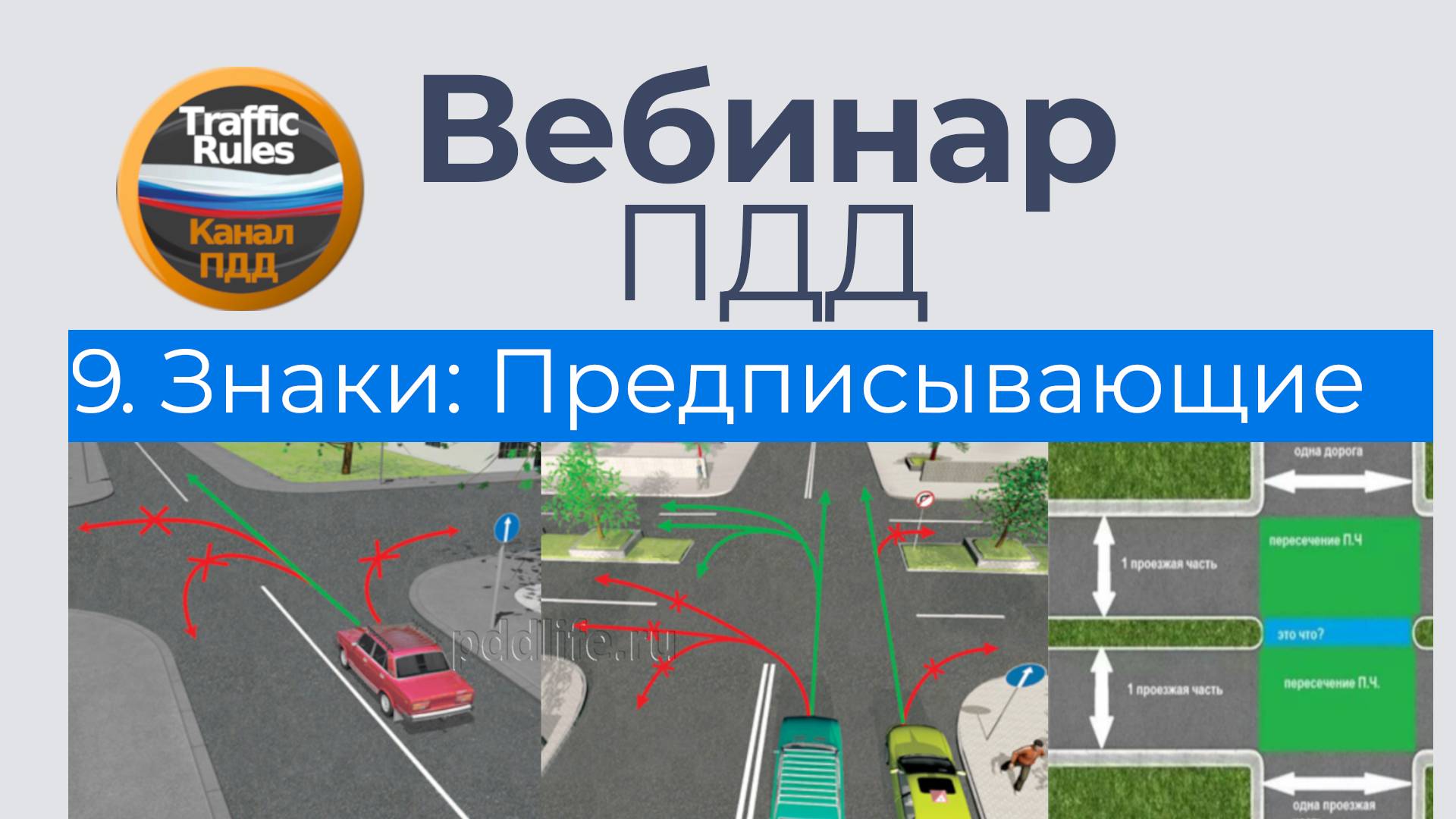 Полный курс пдд 2025 Вебинар 9 - Предписывающие знаки
