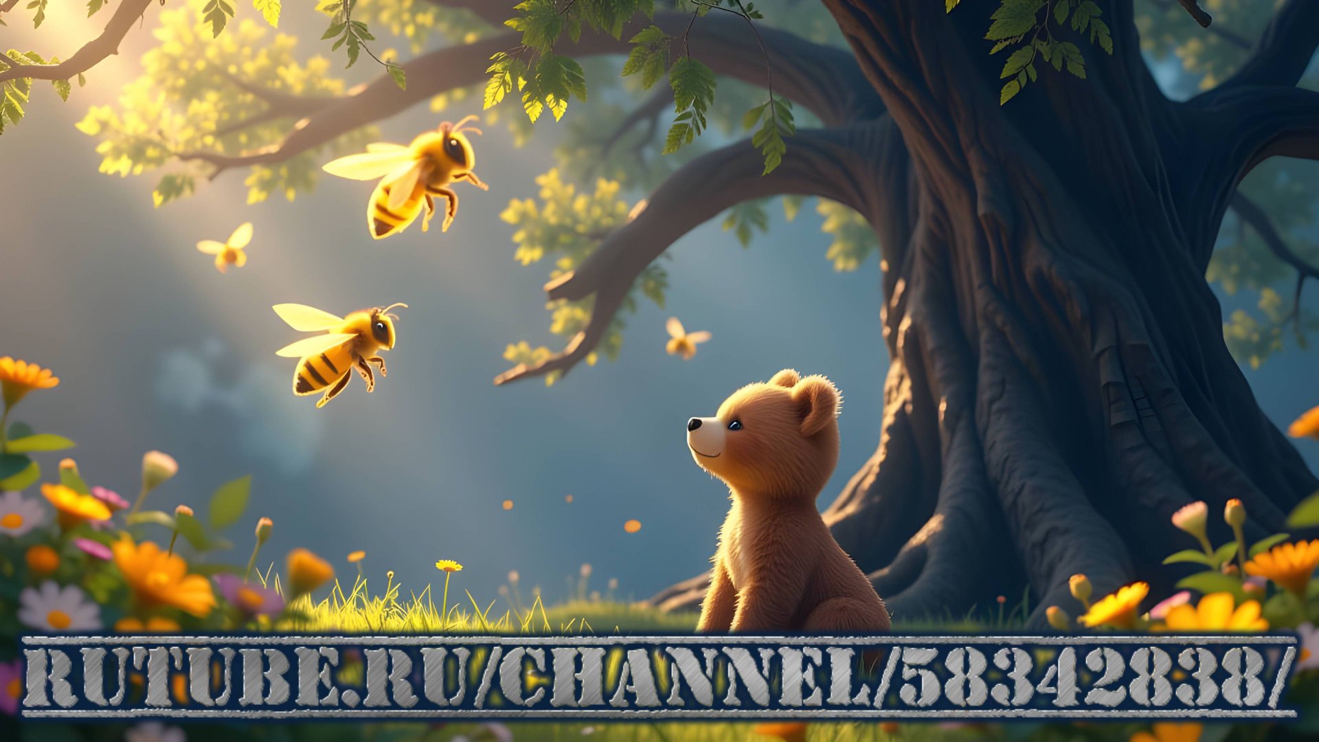 Медвежонок и пчёлы — лесная сказка о дружбе, взаимопомощи и доброте. Поучительная история для детей