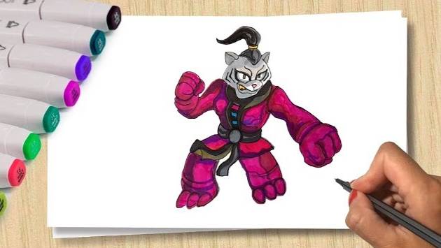 Бенгал Гу Шифтерс Heroes of GooJitZu _ Учимся рисовать