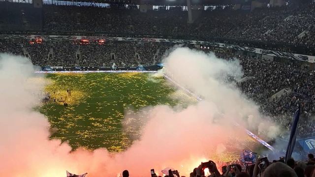 Атмосфера после финальнного свистка "чемпионского матча" с ЦСКА