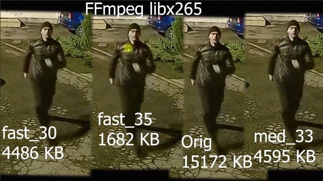FFmpeg hevc сравнение настроек
