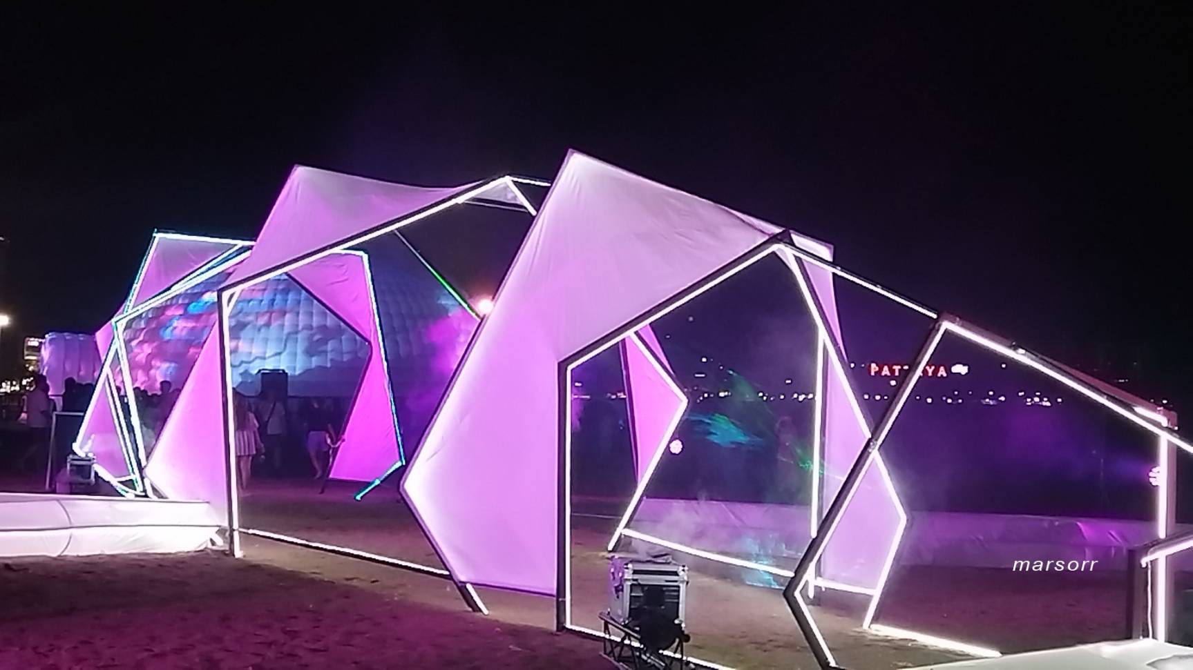 просто цветные огни fantasea, центр паттайи ч.1 pattaya lighting 2025