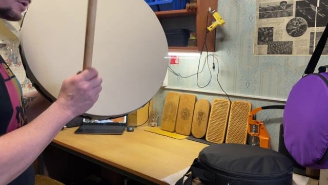 Звук шаманских бубнов AmritaSadhu "Коло"50см, "Лада"40см.