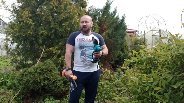 Небольшой отзыв о моих аккумуляторных цепных пилах. Незаменимые помощники.DECO, Makita китай