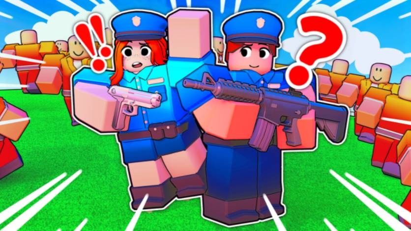 Шериф vs преступников в Roblox !