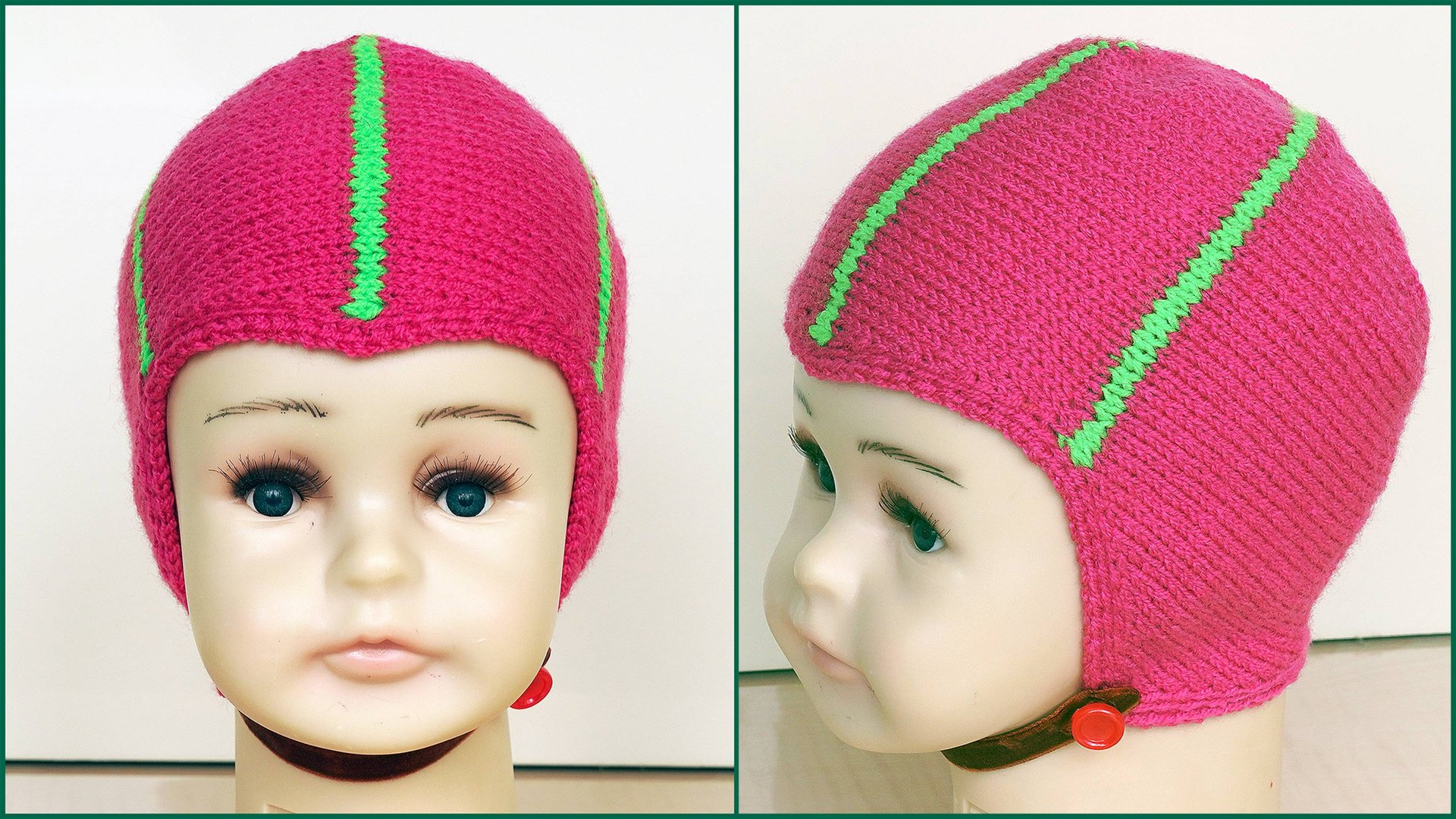 Спортивная шапочка спицами.