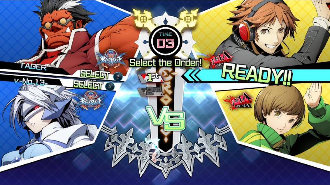 BlazBlue Cross Tag Battle.Tager vs Yosuke [テイガーVS花村陽介]