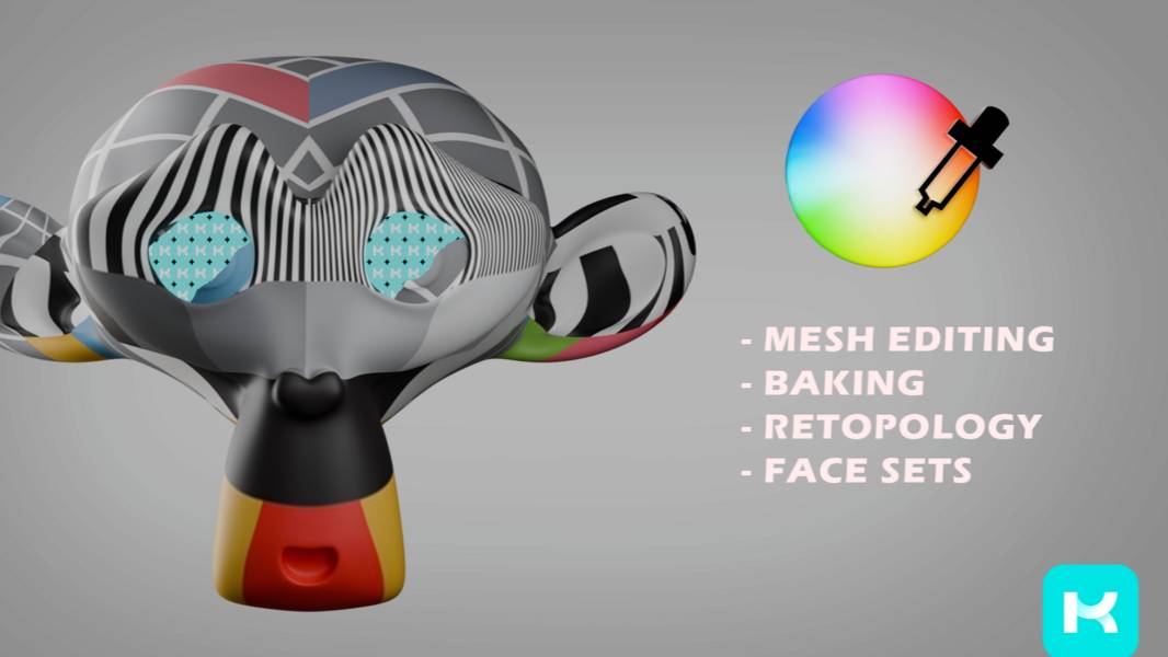 Addon Blender - Edit By Colour By Kiri Engine