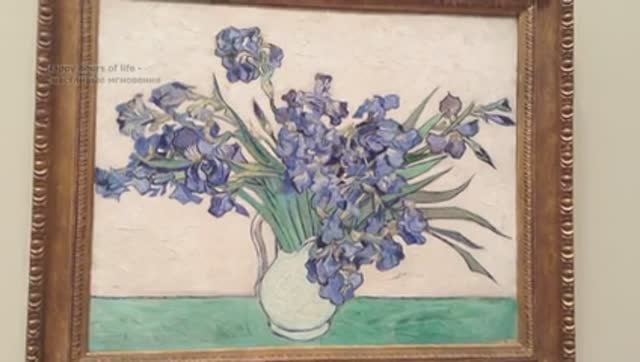 Irises 1890, Vincent van Gogh. Ирисы", Втинсент ван Гог.