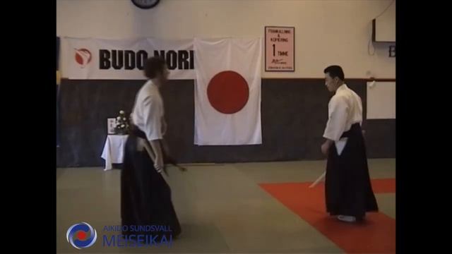 16 Aikido Ken Tai Ken Yokomen Uchi Kotegaeshi, Shishiya Sensei 2003