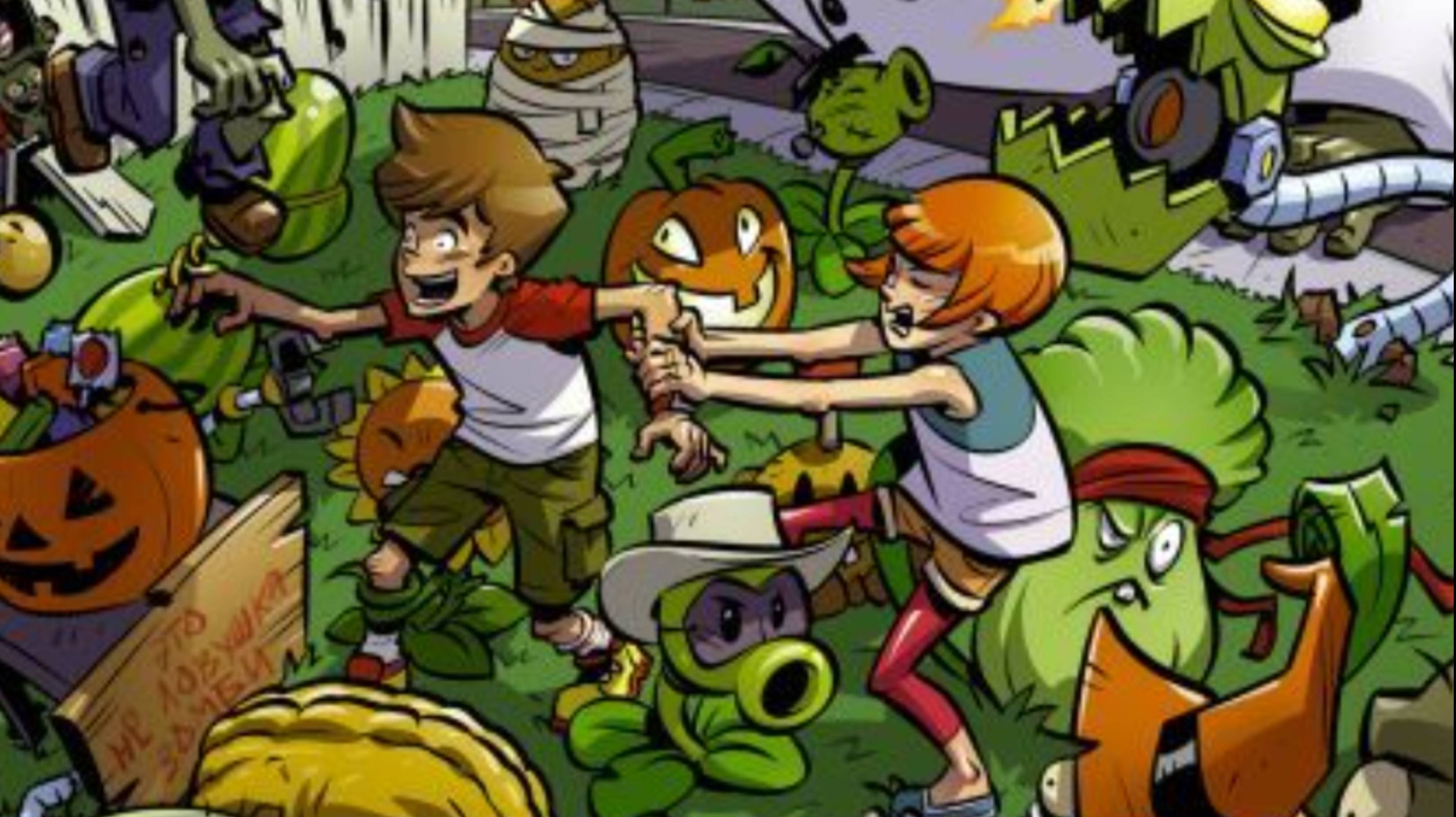 Данимен. Растения против зомби 🧟 10 серия. Капуста стал монстром. 😱. День рождения🎉 у зомби! 🥳