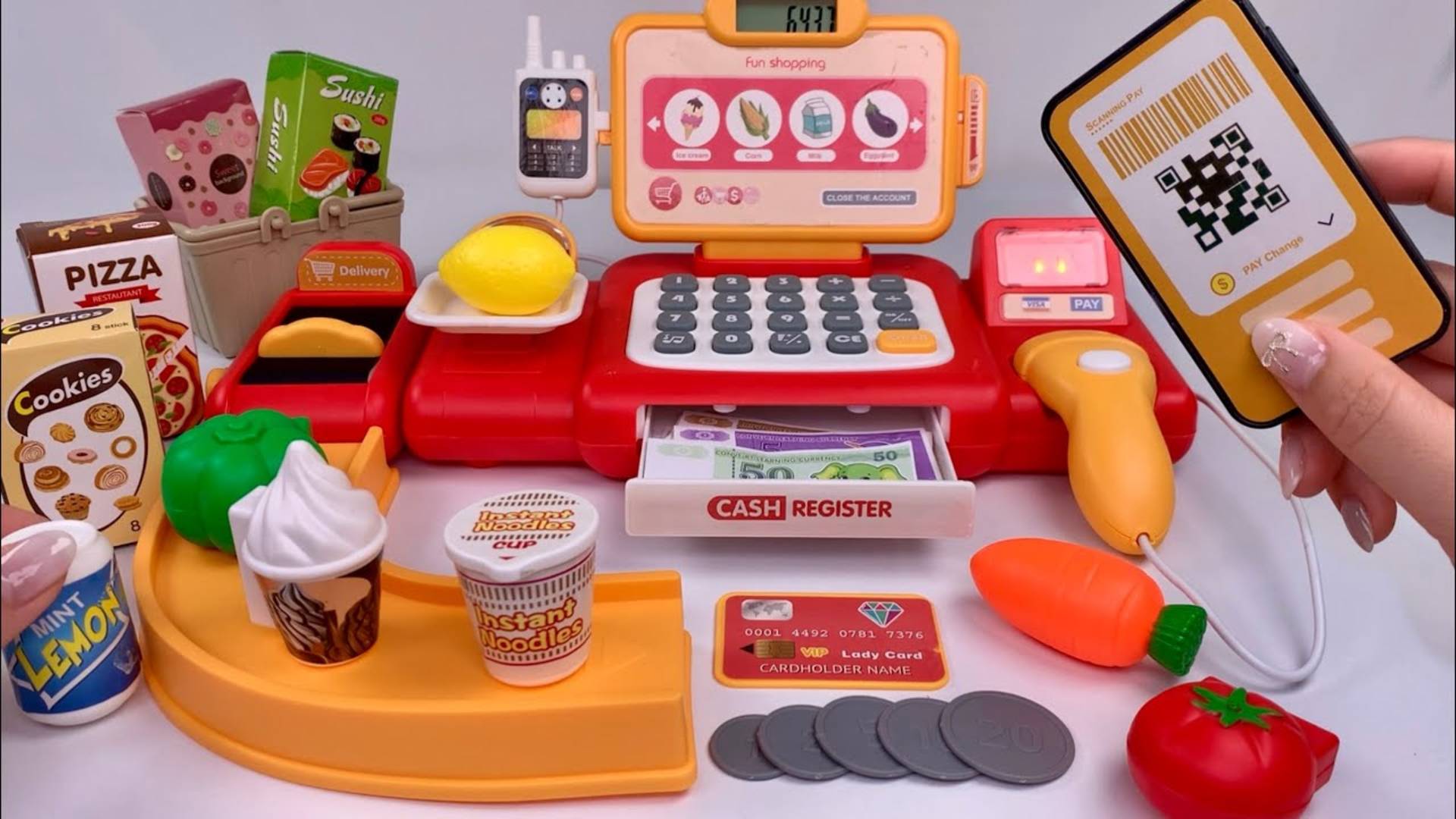 РАСПАКОВКА АСМР ИГРЫ КАССА ДЛЯ КУКОЛ