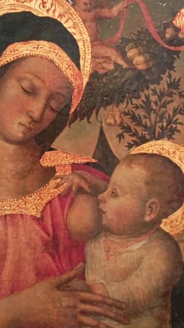 Мадонна млекопитательница. XV век. Италия.