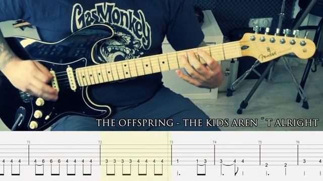 The Offspring - The kids arent alright GUITAR COVER TAB