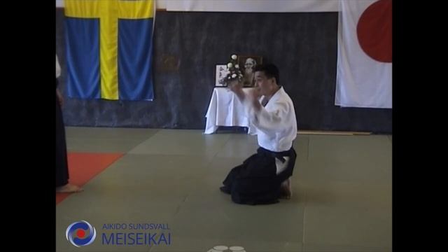 1 Aikido Hanmi Handachi Gyaku Hanmi Kotegaeshi, Shishiya Sensei Sundsvall 2003