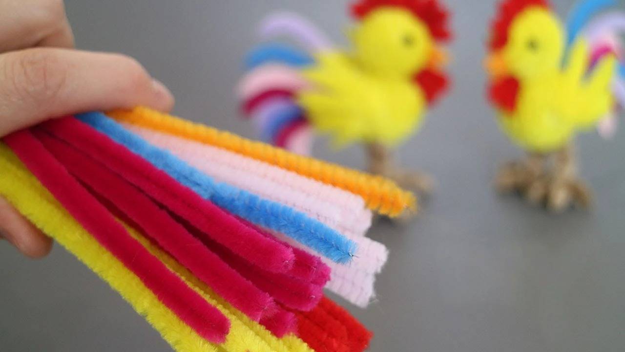 Петушок из синельной проволоки 🐓 Своими руками за 10 минут!