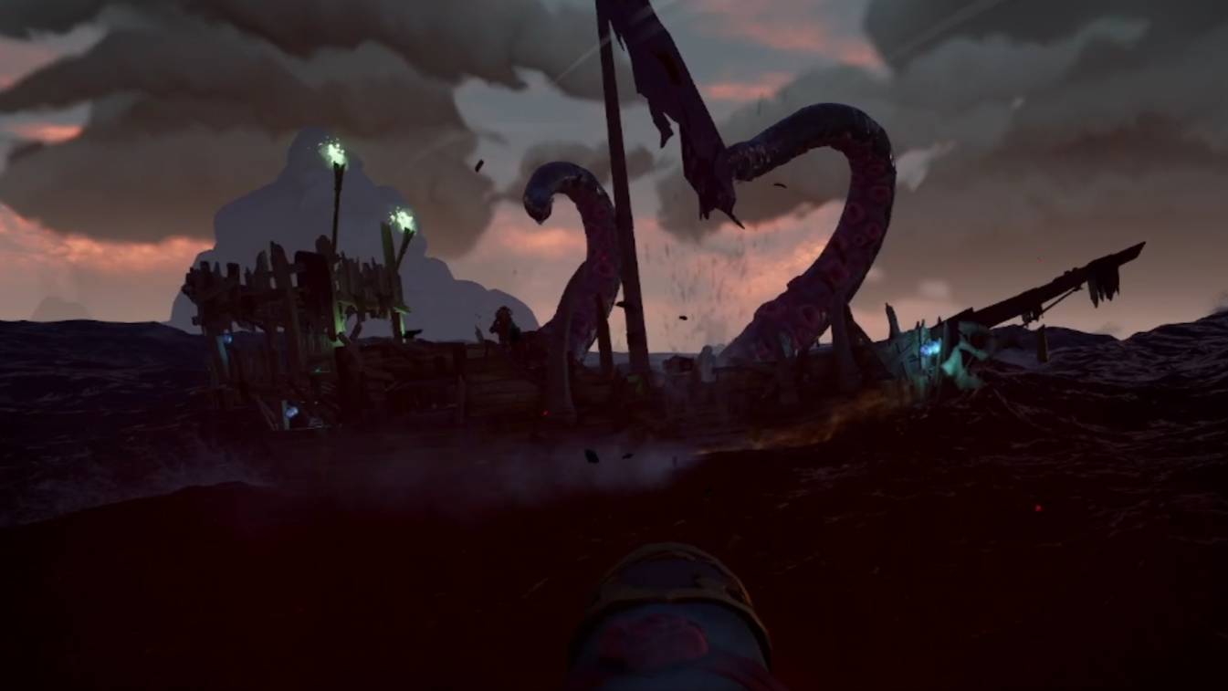 Sea of Thieves шли на кабана, но убили кальмара