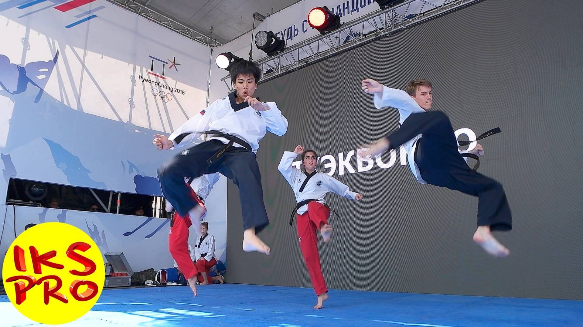 Показательная Команда Союза Тхэквондо России - первое выступление - Москва, Сокольники, 01.07.2017