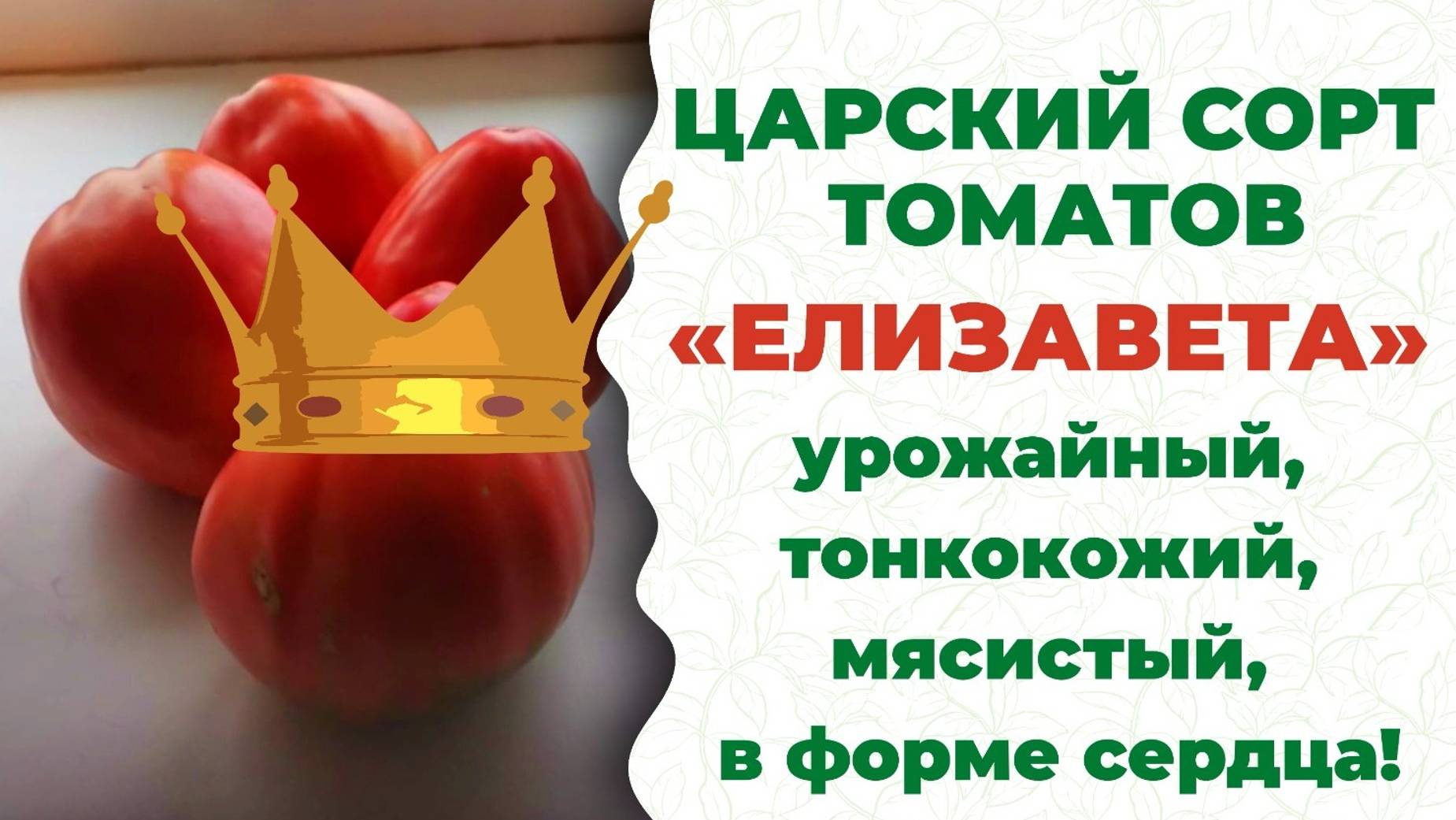 Елизавета, вкусно и красиво! Этот сорт томатов покорит ваши сердца!