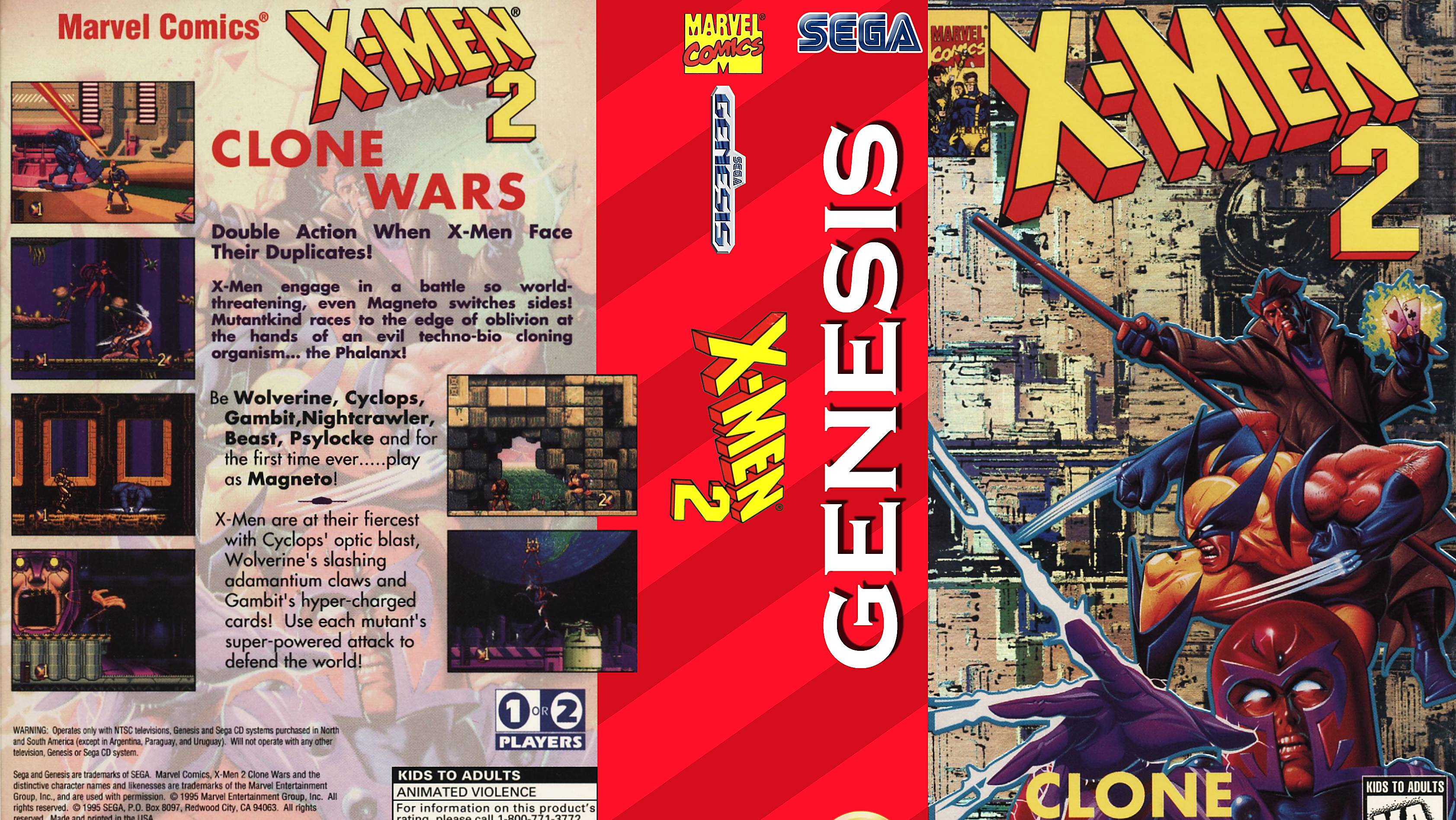 X-Men 2: Clone Wars // Walkthrough // Sega // Longplay // 1440p, 60 fps