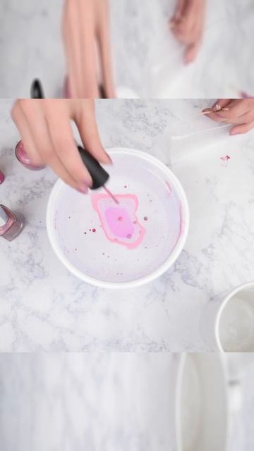 Как я создала ВОДНЫЙ МРАМОР за 2 минуты с помощью лака для ногтей