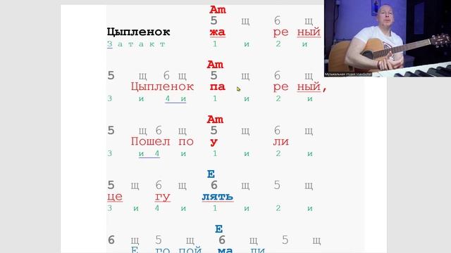 1.15. Музыкальный материал по изученным темам. Песня "Цыпленок жареный", народный фольклор.