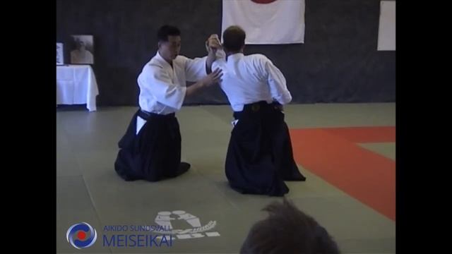 15 Aikido Suwariwaza Shomen Uchi Shihonage Shishiya Sensei, Sundsvall 2004