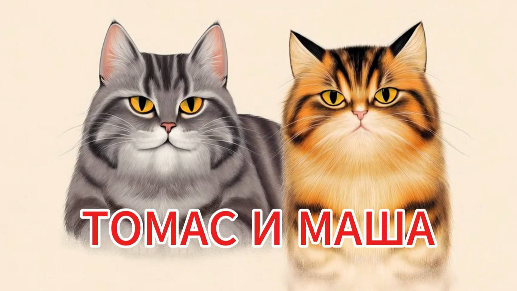 Кот и Кошка выясняют отношения.