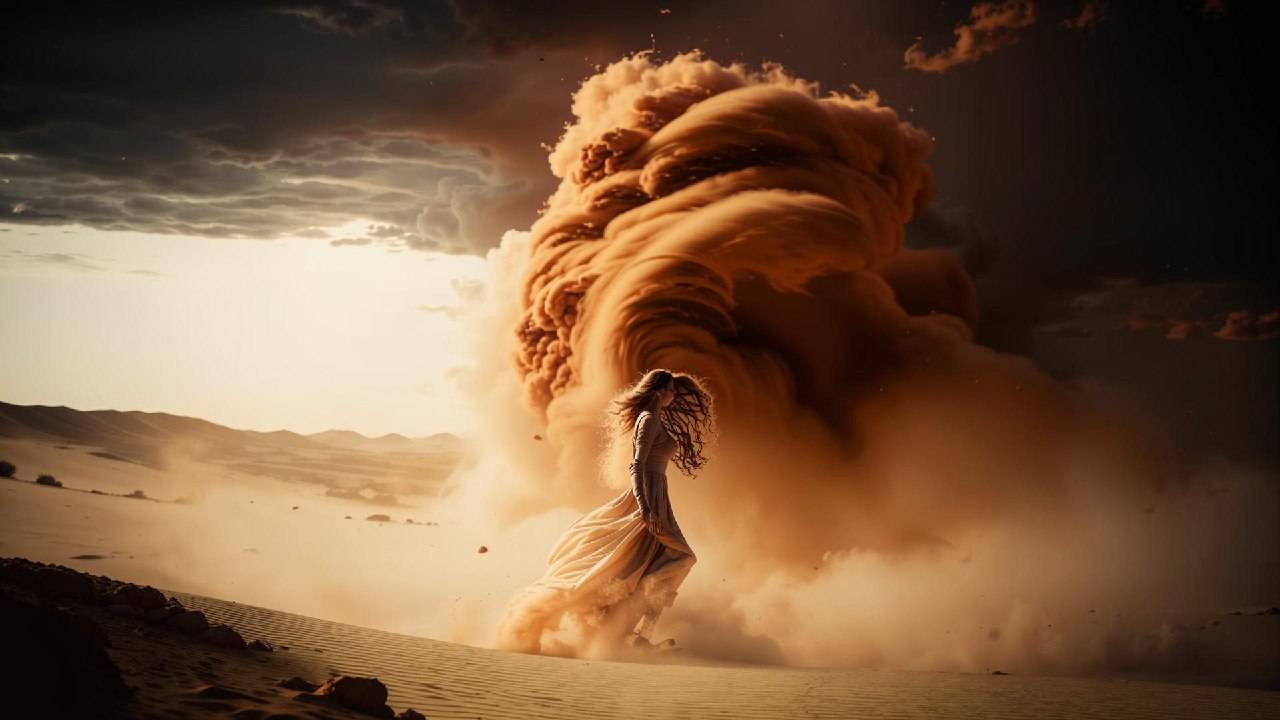 В ожидании песчаной бури в Байджи (Салах-эд-Дин, Ирак, 1.05.2025)