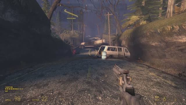 Half life 2. MOD. Forest train