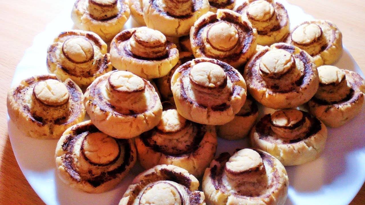 ПЕЧЕНЬЕ "ШАМПИНЬОНЫ"! Песочное печенье, простой рецепт!