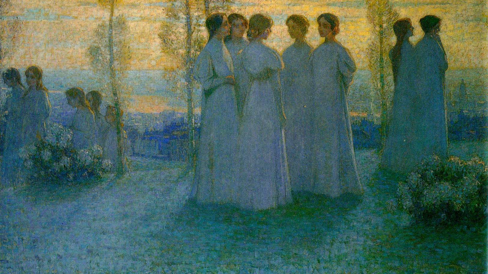 Вечерний свет. Художник Анри Ле Сиданэ .