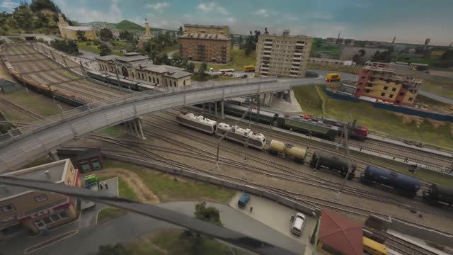 Участок Ярославль-Буй на Царь-макете. Железные дороги.