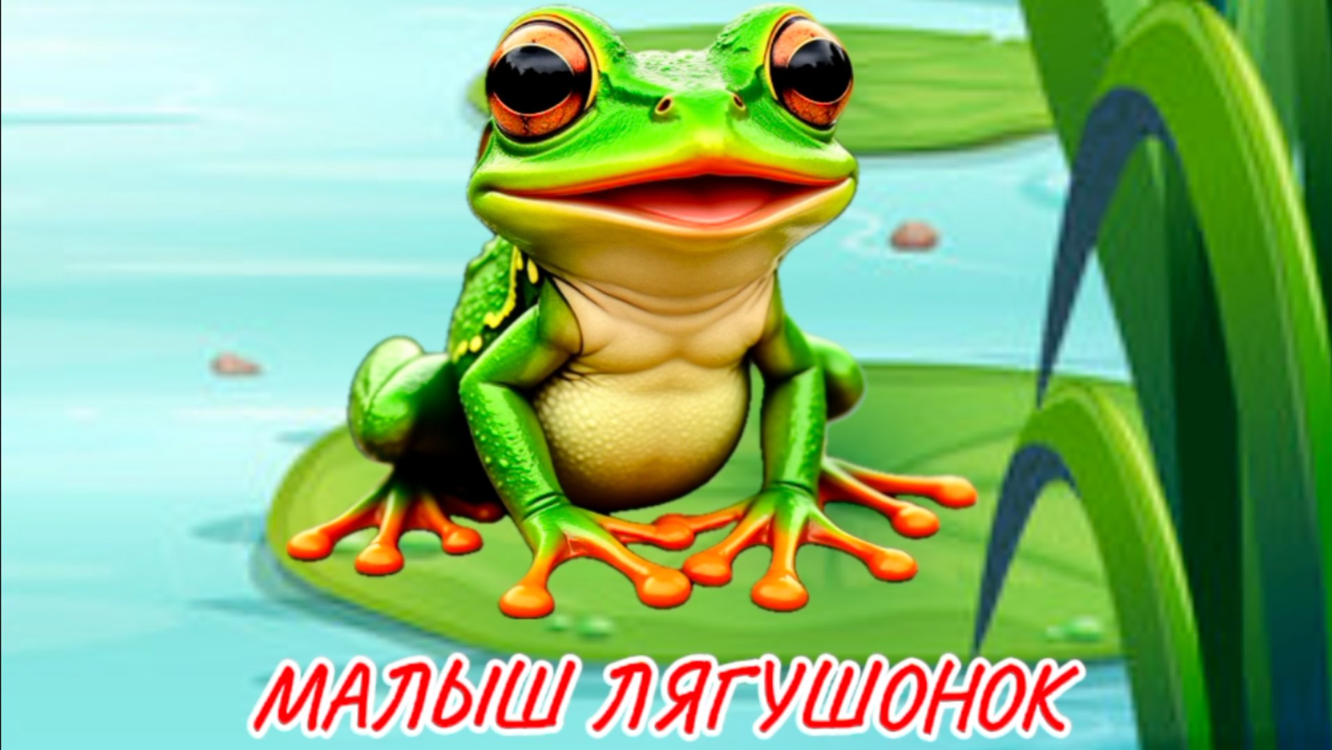 МАЛЫШ ЛЯГУШОНОК, песенки для малышей и детей, видео для детей