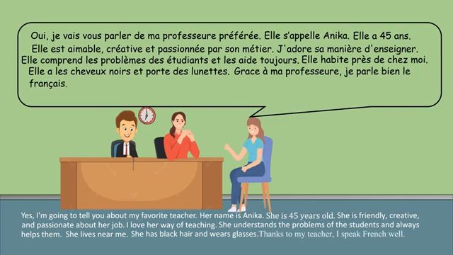 DELF A2 Production Orale _ Example of DELF A2 speaking Test. (360p)