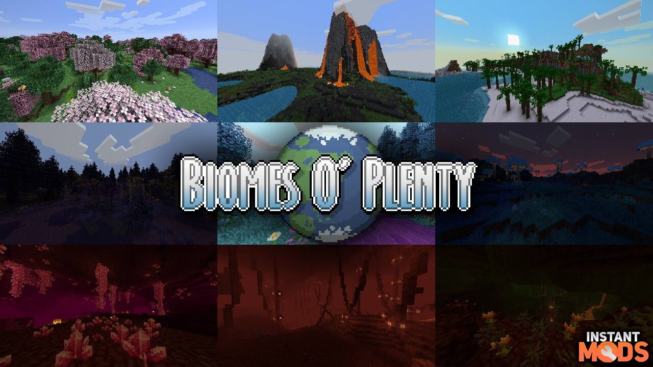 ОБЗОР МОДА BIOMES'O PLENTY | 70+ НОВЫХ БИОМОВ!