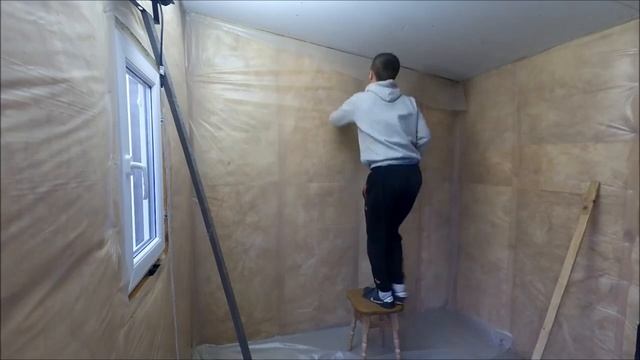 Обшивка стен и потолка гипсокартоном в каркасной котельной