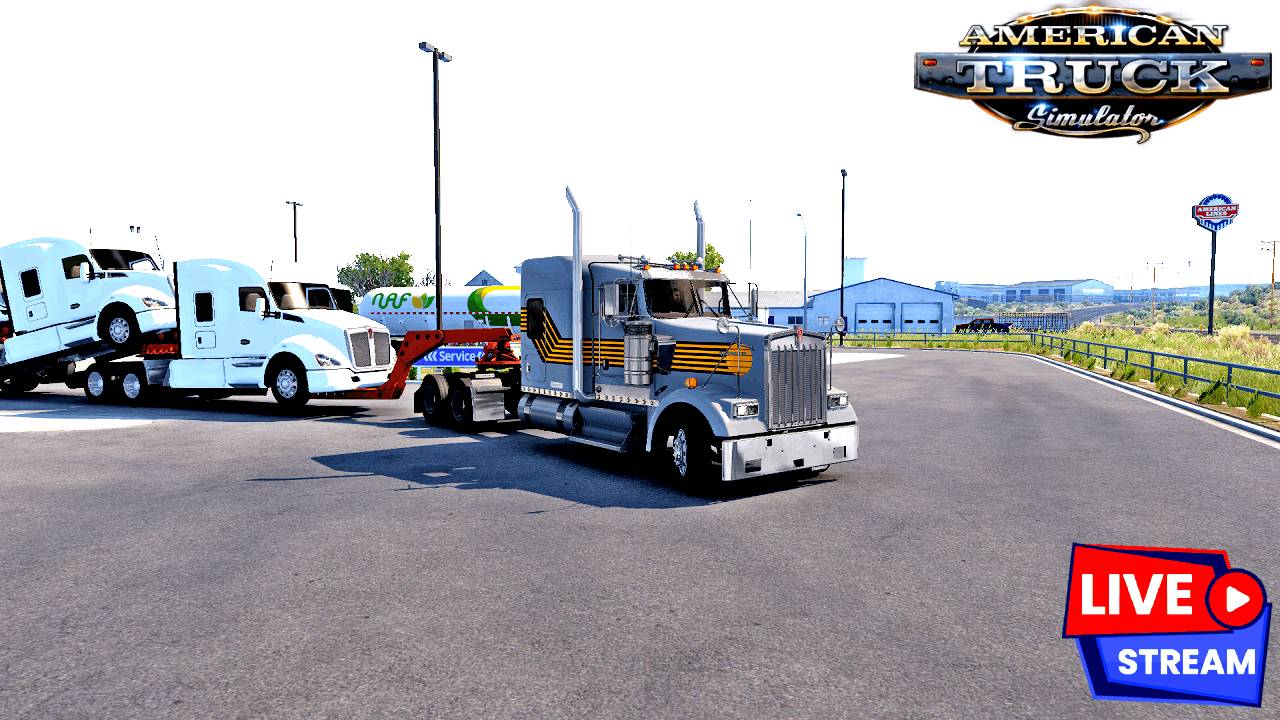 🔴 ATS, КОНВОЙ, ТАСКАЮ ГРУЗЫ НА ТРАКЕ KENWORTH, WORLD OF TRUCK !!!