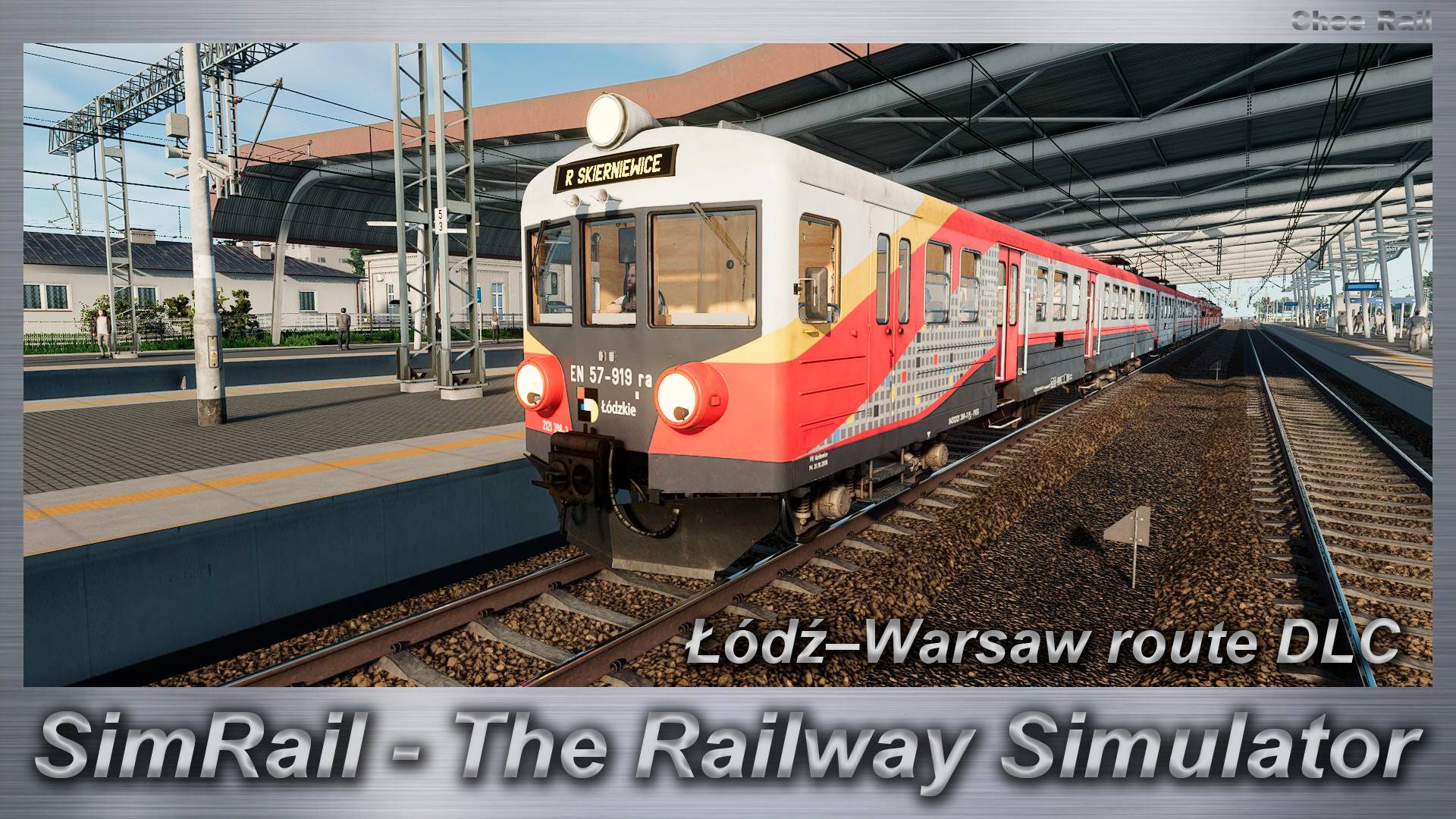 SimRail - The Railway Simulator  Катаемся по  Łódź–Warsaw route DLC