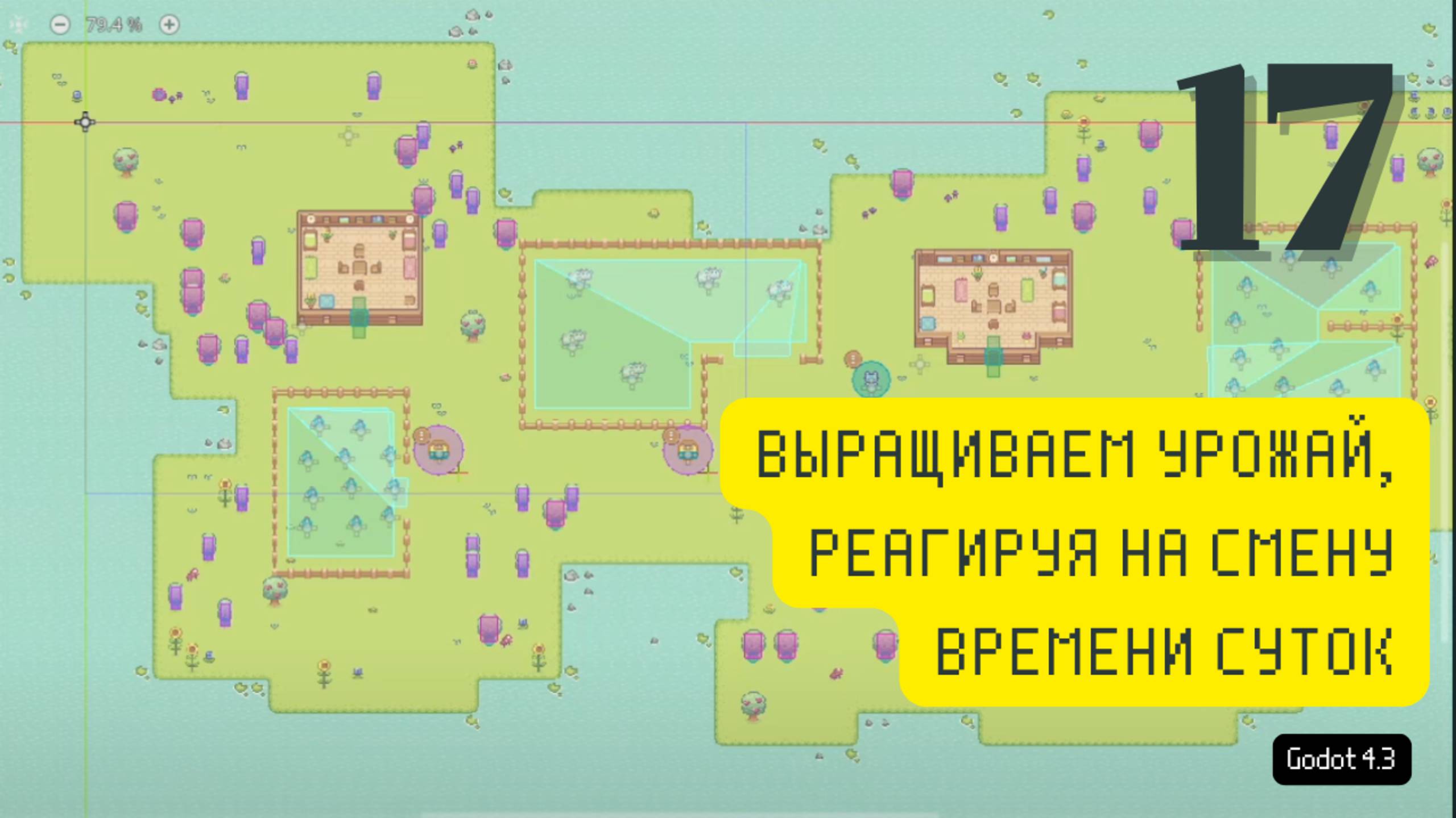 [RUS ИИ Перевод] 17. Выращиваем урожай, реагируя на смену времени суток