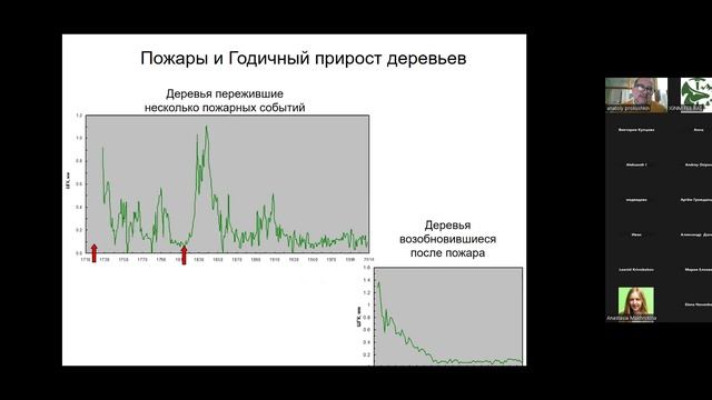 Состояние и динамика компонентов углеродного цикла в лиственничниках криолитозоны Средней Сибири