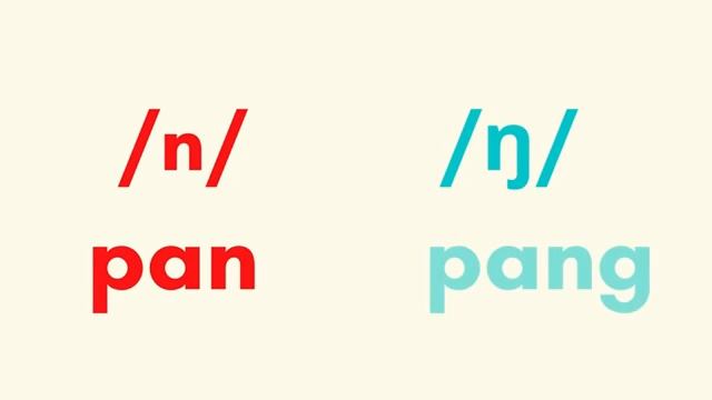N vs NG Minimal Pairs (n vs ŋ sounds)