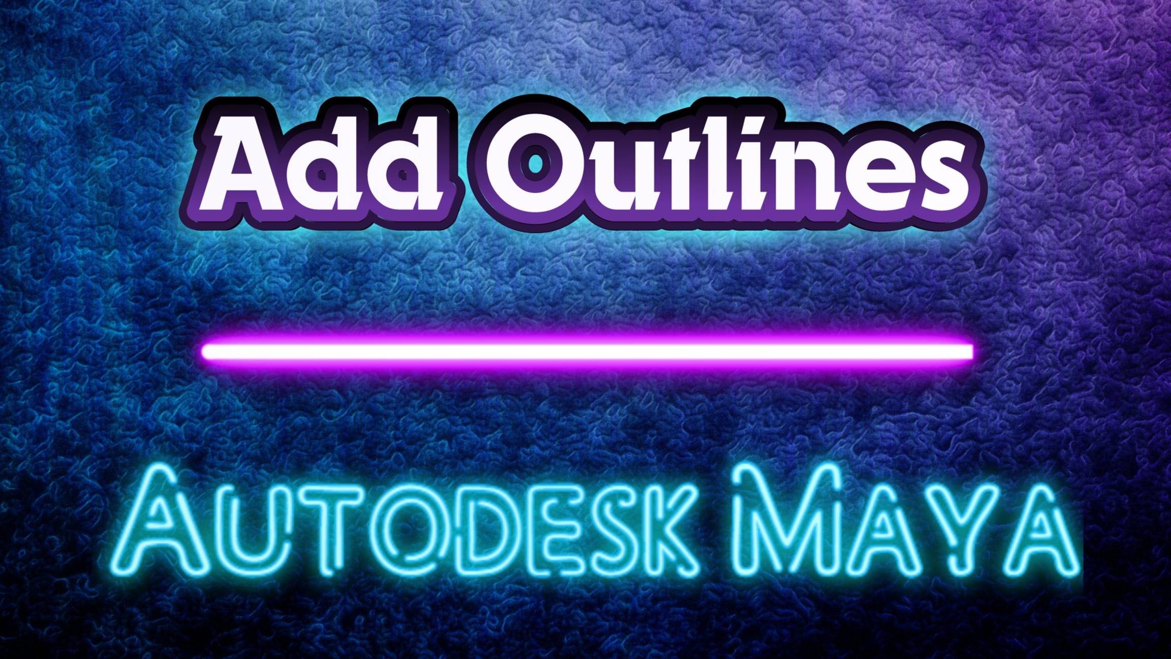 Autodesk Maya - Эффект 2D - Как добавить Аутлайны с помощью Display Polygons