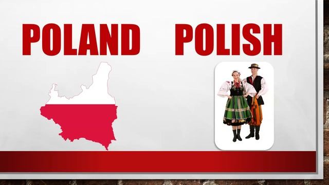 Countries and nationalities