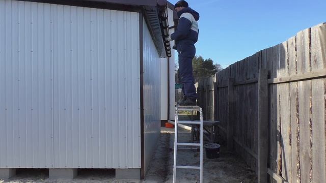 Водосточная система каркасной котельной своими руками.